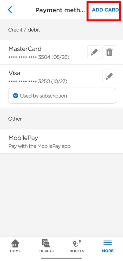 How do I add my card to the HSL app and what tickets can I buy?